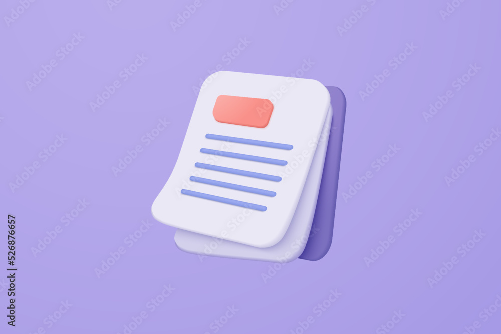 3d white clipboard task management todo check list on purple background ...