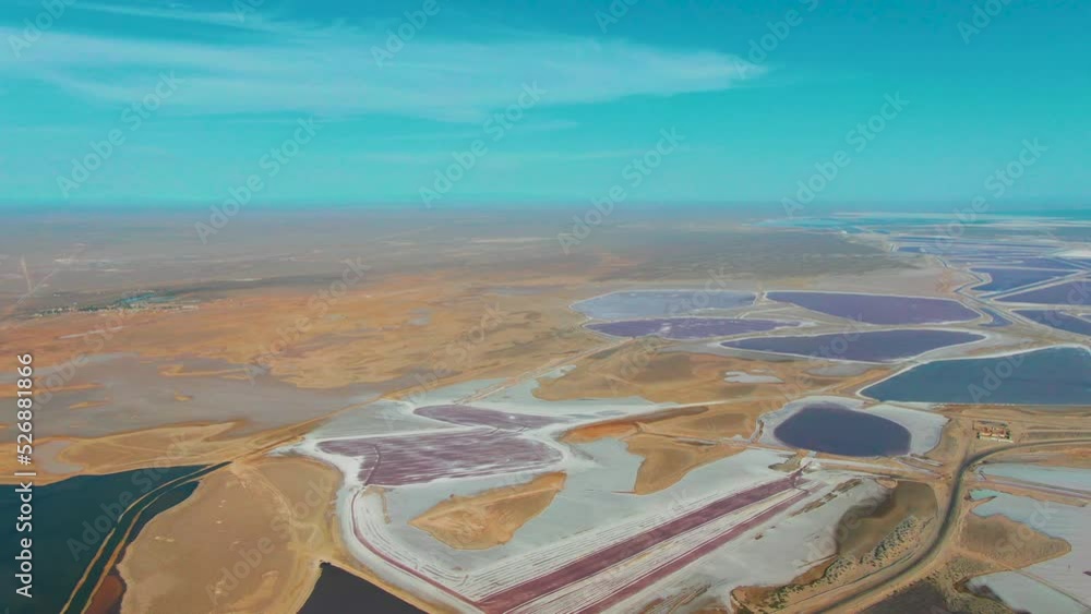 GUERRERO NEGRO BCS MEXICO-2022: Satellite View Of Sea Water And City ...