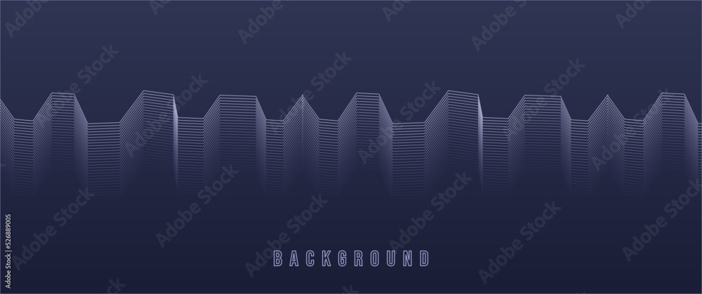 Abstract zigzag wave vector background design concept, ice mountain ...
