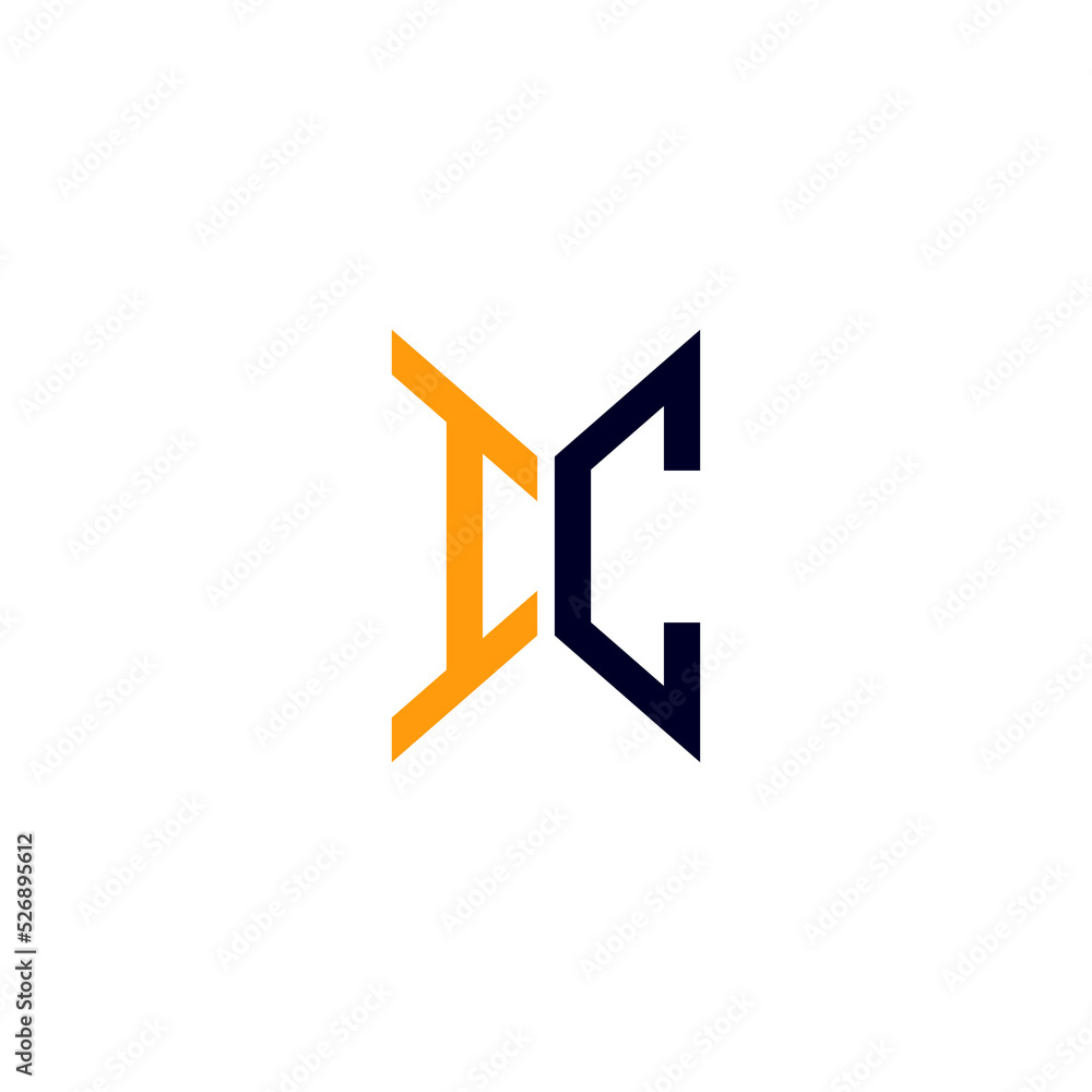 IC letter logo creative design with vector graphic, IC simple and ...