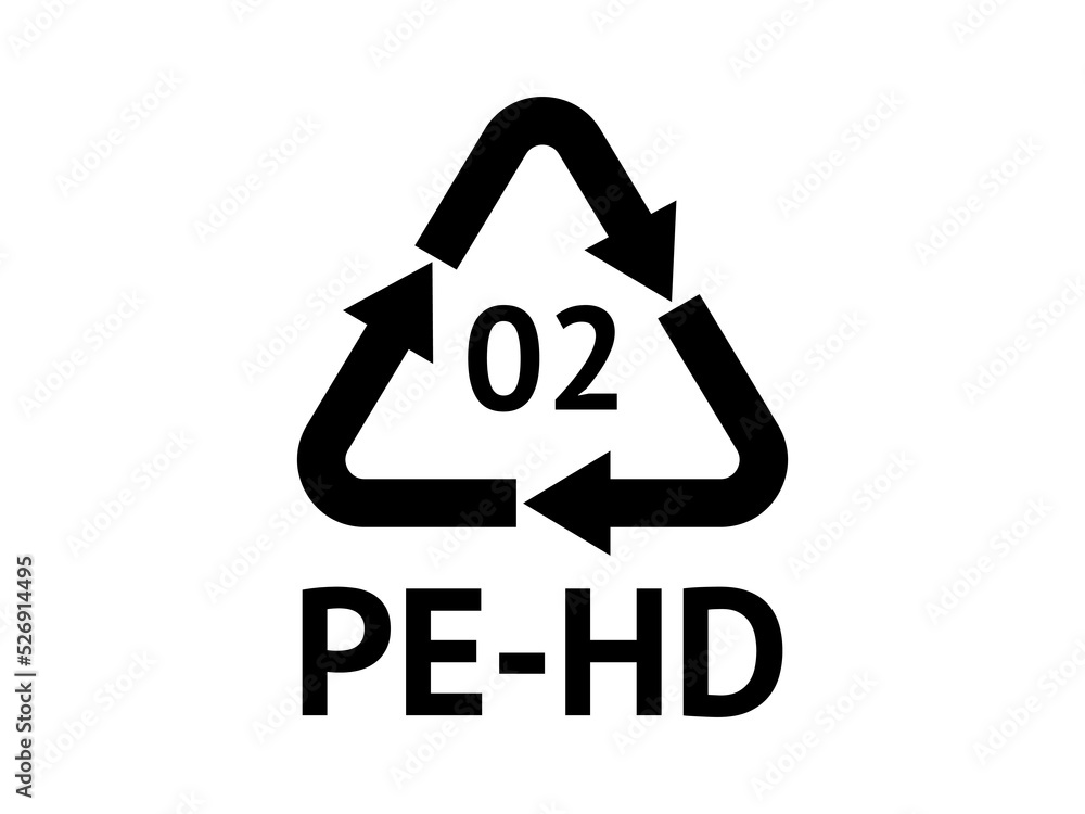 Plastic Recycling codes. Recycling symbol on an isolated background ...