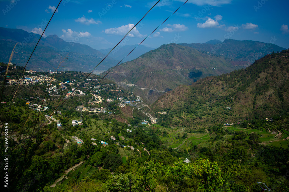 Tehri lake surrounded by mountains in Uttarakhand, india, Tehri Lake is ...