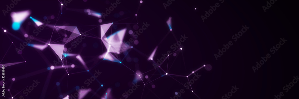 Futuristic geometric flow with connecting points and lines. Abstract ... Futuristic geometric flow with connecting points and lines. Abstract ...