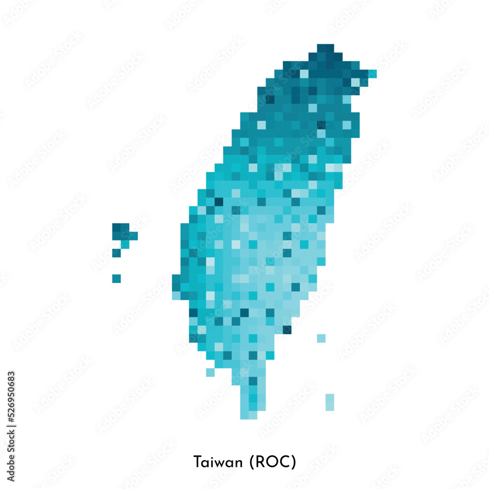 Vector isolated geometric illustration with simple icy blue shape of ...