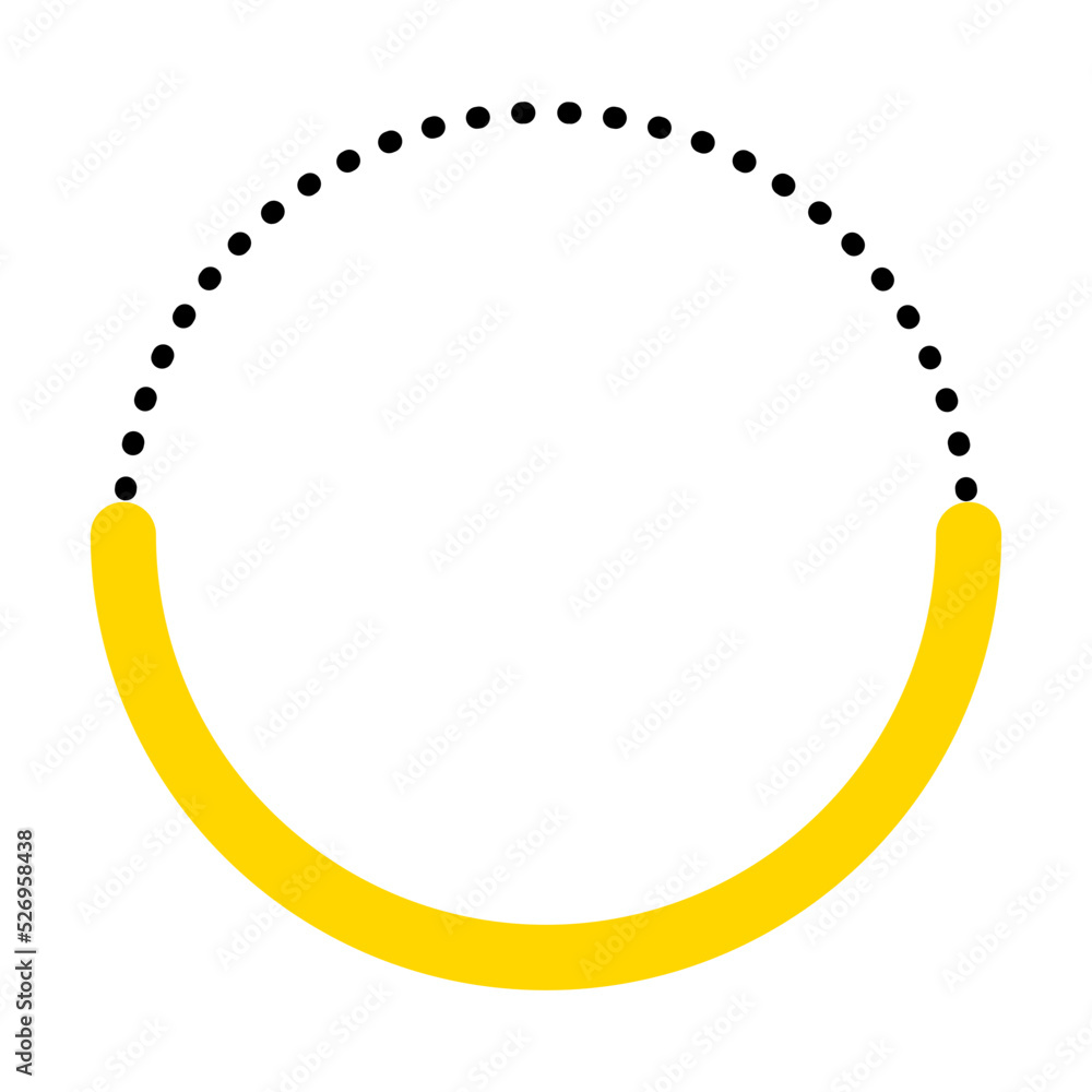 half color round frame Stock Vector | Adobe Stock