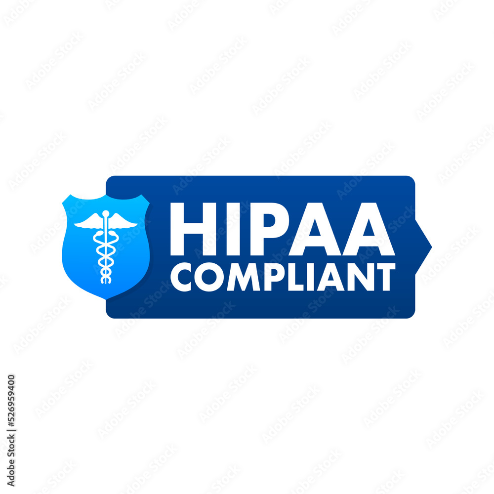 Hipaa compliant. Checkmark icon. Vector design. Logo symbol. Vector ...