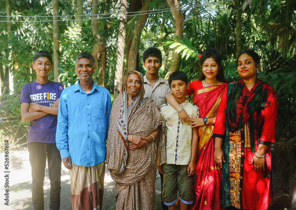 A group photo of Bangladeshi combined family consists of many ...
