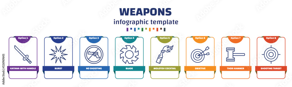 infographic template with icons and 8 options or steps. infographic for ...