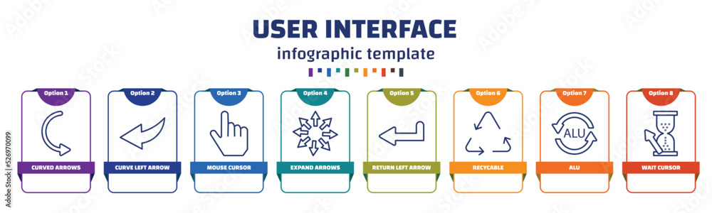 infographic template with icons and 8 options or steps. infographic for ...