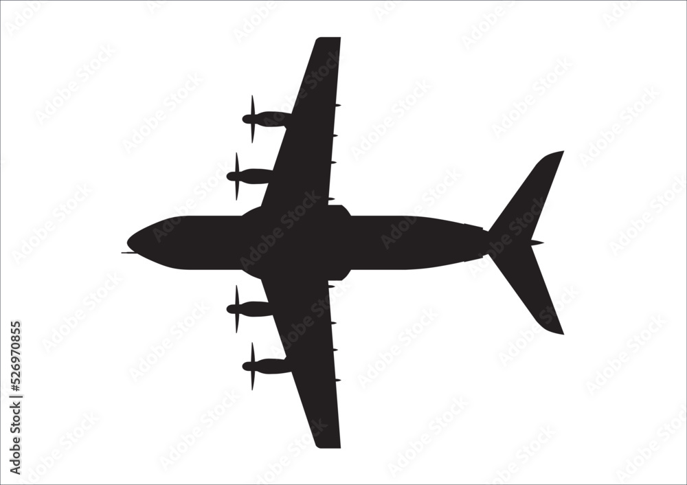 Airbus A400M Military Transport Plane Stock Vector | Adobe Stock