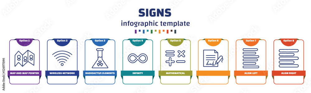 infographic template with icons and 8 options or steps. infographic for ...