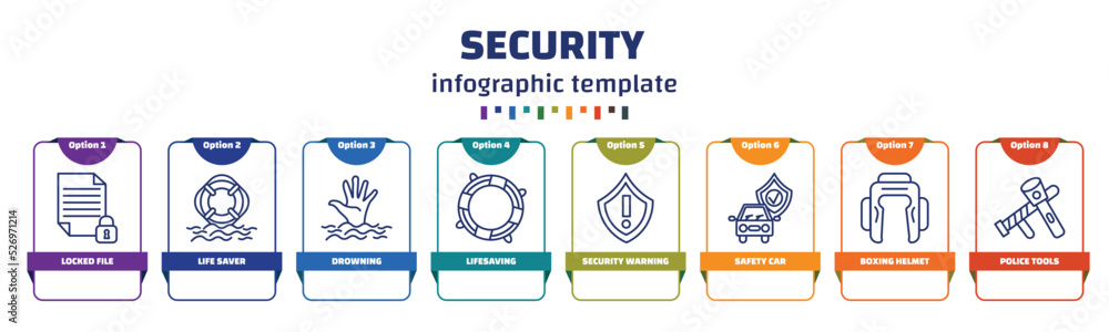 infographic template with icons and 8 options or steps. infographic for ...