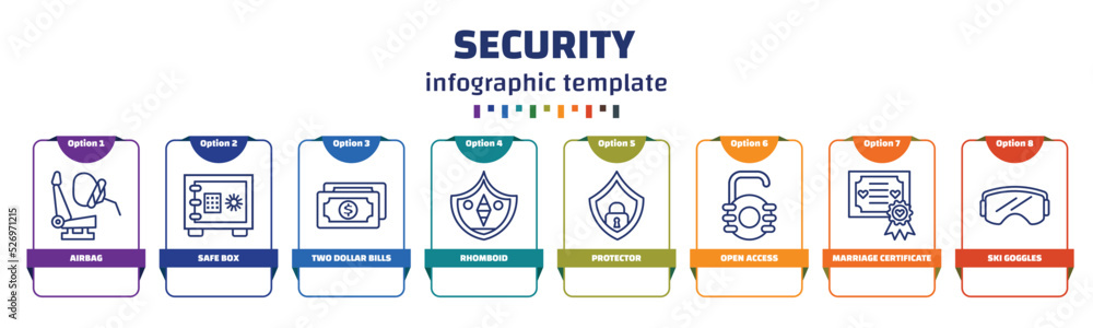 infographic template with icons and 8 options or steps. infographic for ...