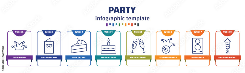 infographic template with icons and 8 options or steps. infographic for ...