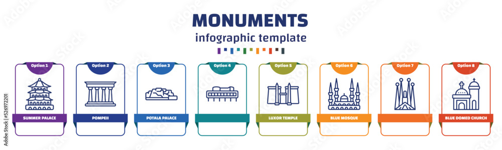 infographic template with icons and 8 options or steps. infographic for ...