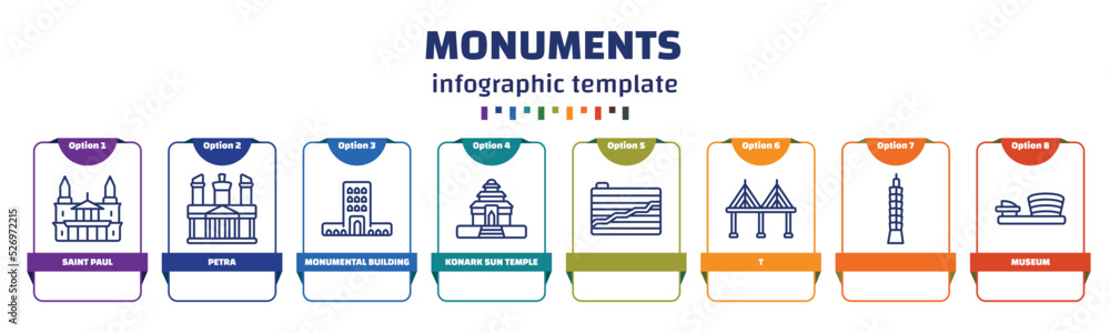 infographic template with icons and 8 options or steps. infographic for ...