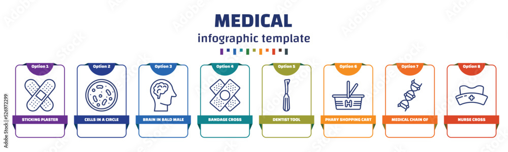 infographic template with icons and 8 options or steps. infographic for ...