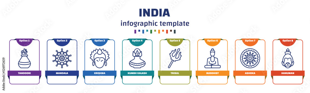 infographic template with icons and 8 options or steps. infographic for ...