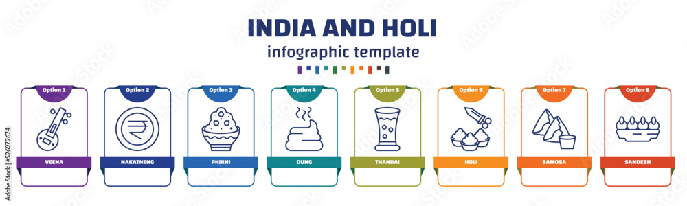 infographic template with icons and 8 options or steps. infographic for ...