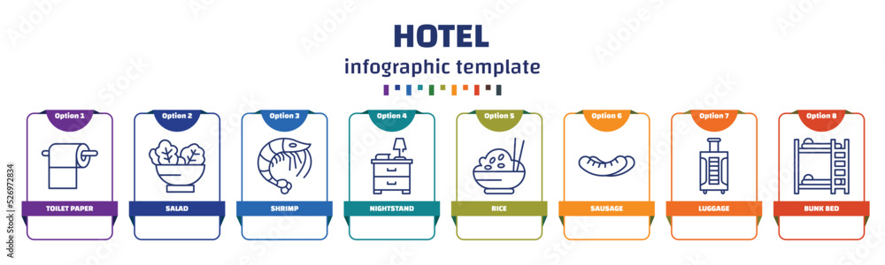 infographic template with icons and 8 options or steps. infographic for ...