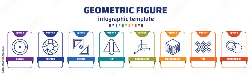 infographic template with icons and 8 options or steps. infographic for ...