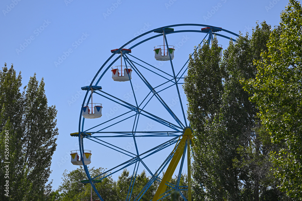 wheel, park, ferris, fun, sky, ferris wheel, amusement, ride, carnival ...