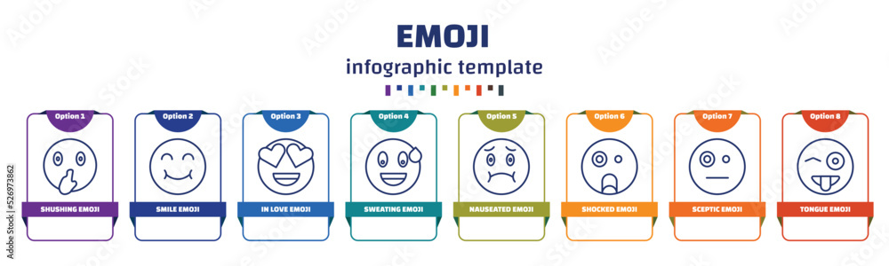 infographic template with icons and 8 options or steps. infographic for ...