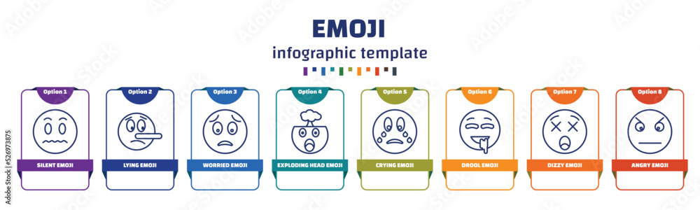 infographic template with icons and 8 options or steps. infographic for ...