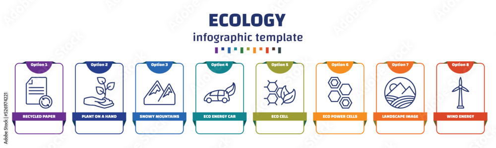 infographic template with icons and 8 options or steps. infographic for ...