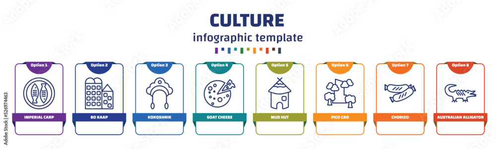 infographic template with icons and 8 options or steps. infographic for ...
