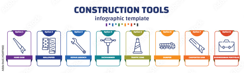 infographic template with icons and 8 options or steps. infographic for ...