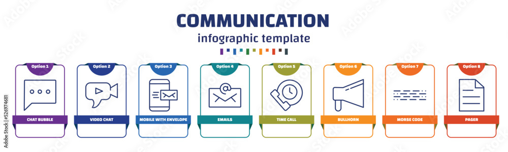 infographic template with icons and 8 options or steps. infographic for ...
