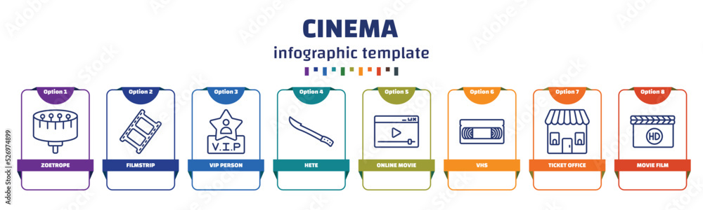 infographic template with icons and 8 options or steps. infographic for ...