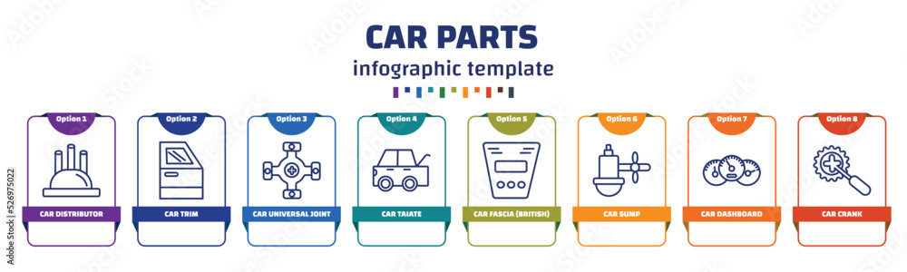 infographic template with icons and 8 options or steps. infographic for ...