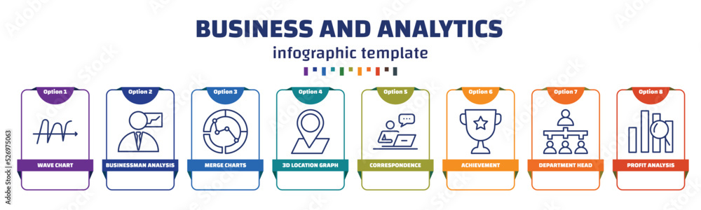 infographic template with icons and 8 options or steps. infographic for ...
