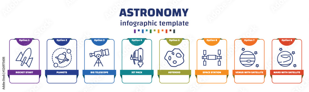 infographic template with icons and 8 options or steps. infographic for ...