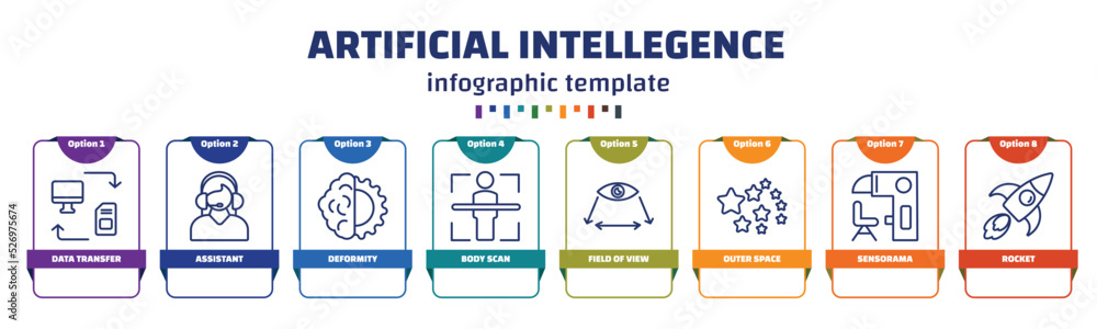 infographic template with icons and 8 options or steps. infographic for ...