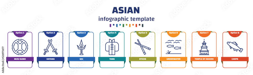 infographic template with icons and 8 options or steps. infographic for ...