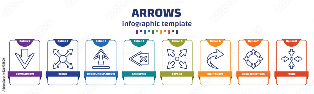 infographic template with icons and 8 options or steps. infographic for ...