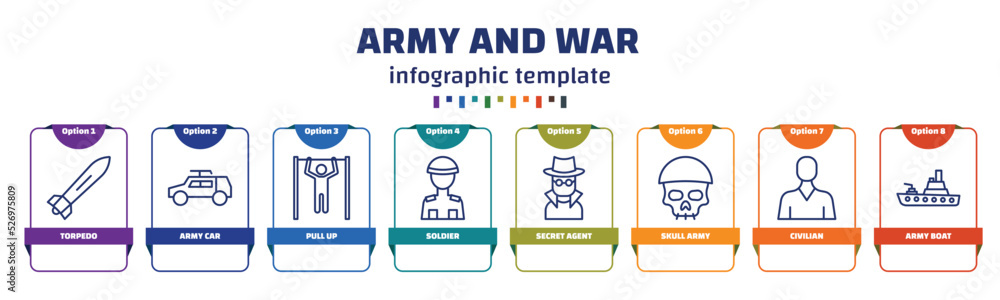 infographic template with icons and 8 options or steps. infographic for ...