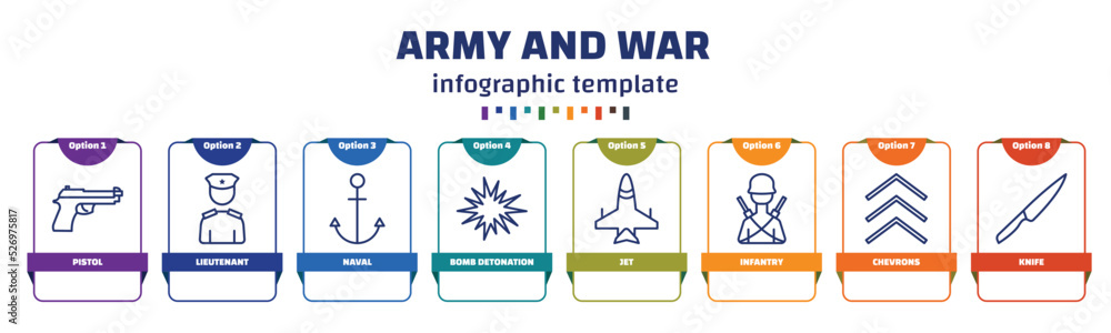 infographic template with icons and 8 options or steps. infographic for ...