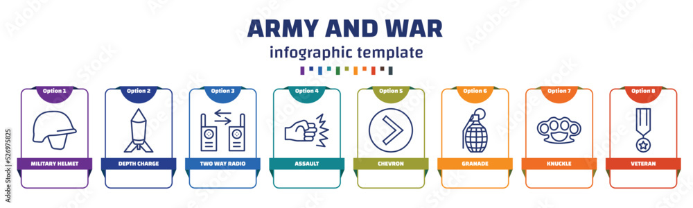 infographic template with icons and 8 options or steps. infographic for ...