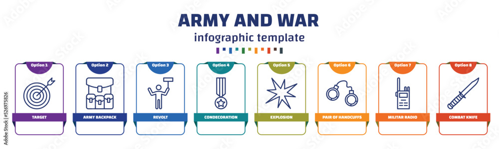 infographic template with icons and 8 options or steps. infographic for ...