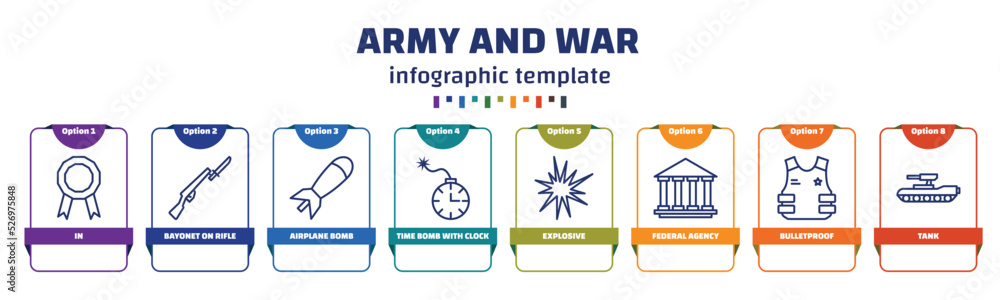 infographic template with icons and 8 options or steps. infographic for ...