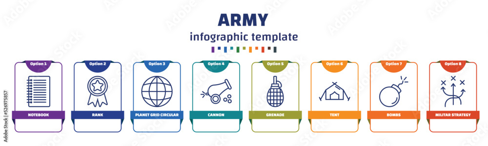 infographic template with icons and 8 options or steps. infographic for ...