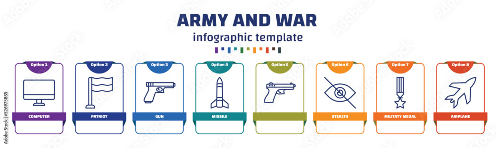 infographic template with icons and 8 options or steps. infographic for ...