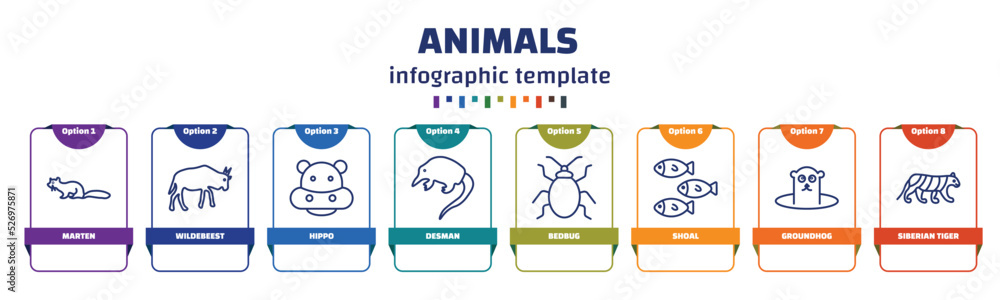 infographic template with icons and 8 options or steps. infographic for ...