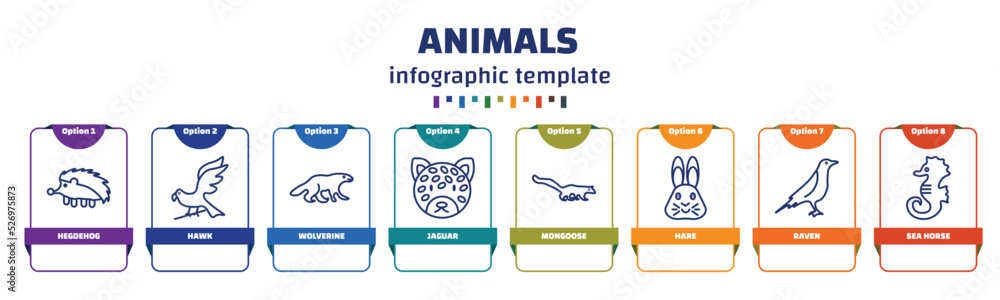 infographic template with icons and 8 options or steps. infographic for ...