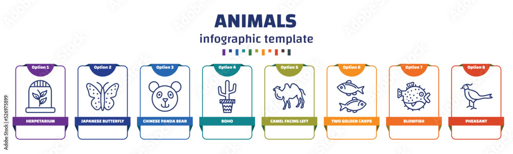 infographic template with icons and 8 options or steps. infographic for ...