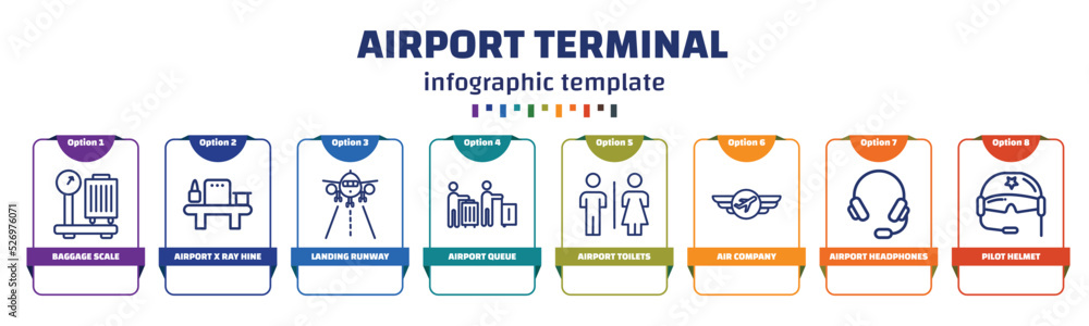 infographic template with icons and 8 options or steps. infographic for ...